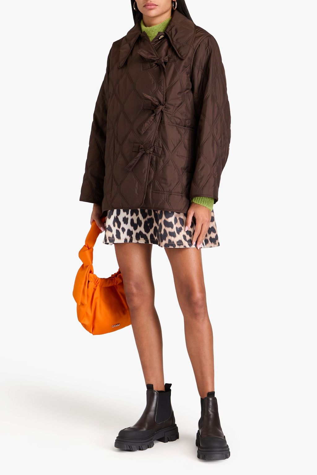 GANNI Quilted ripstop jacket | THE OUTNET