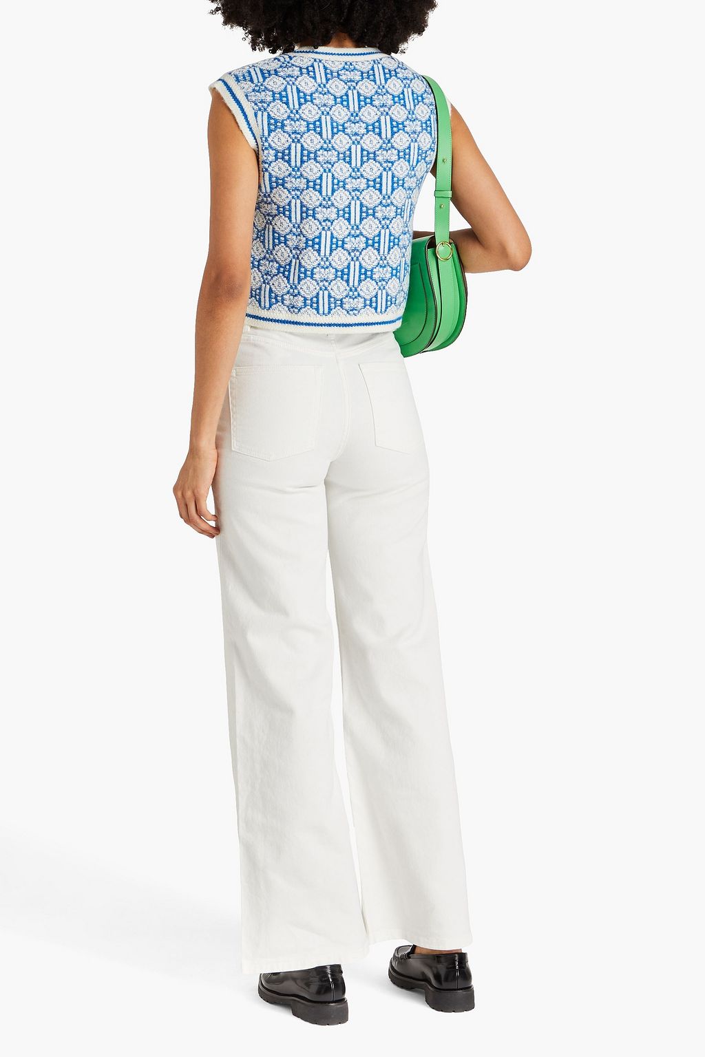 MAJE Jacquard-knit vest | THE OUTNET