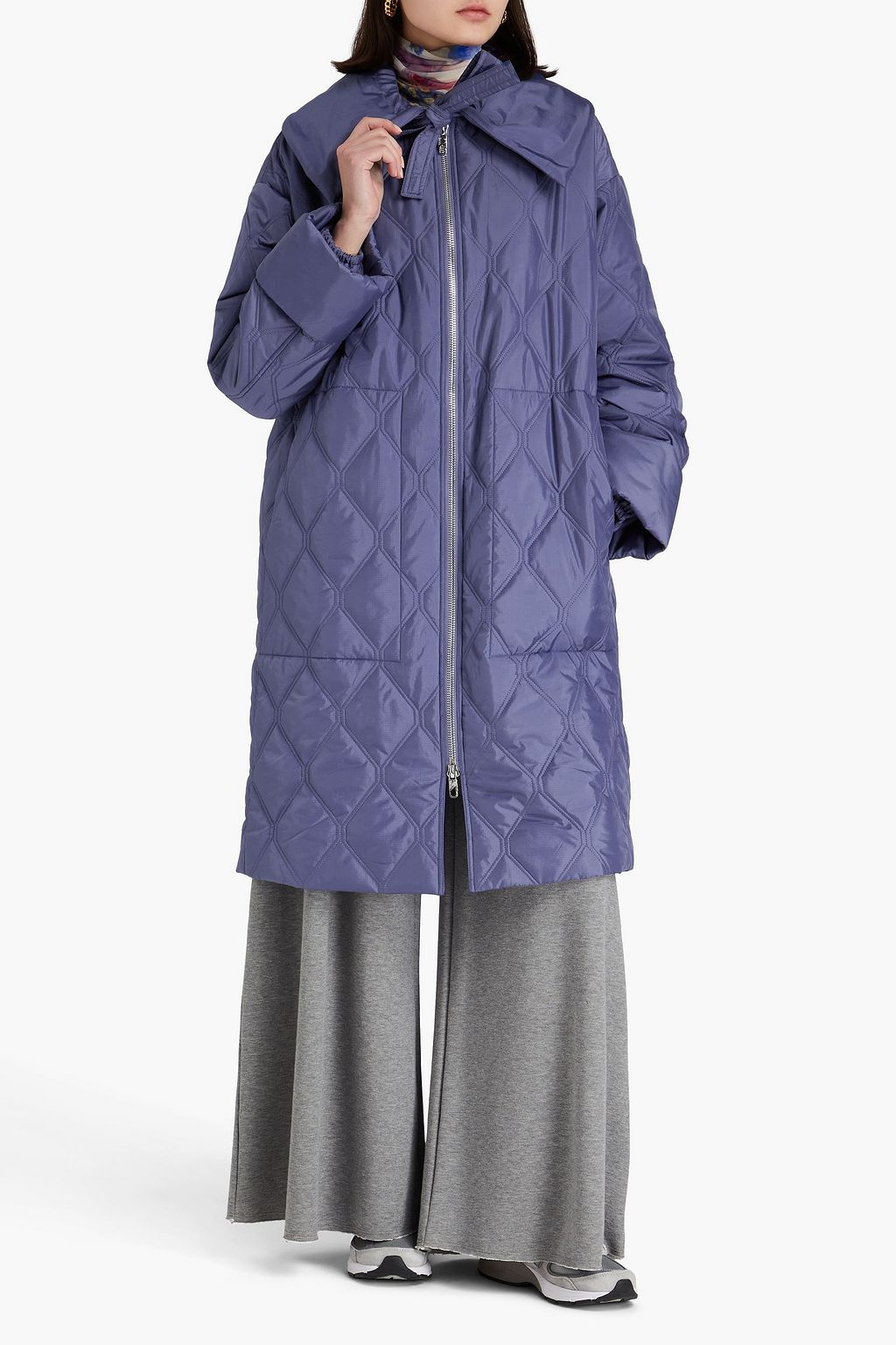GANNI Quilted ripstop coat | THE OUTNET