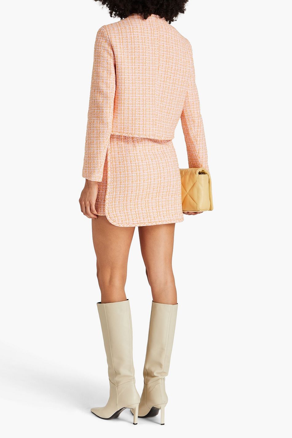 MAJE Cropped tweed jacket | THE OUTNET