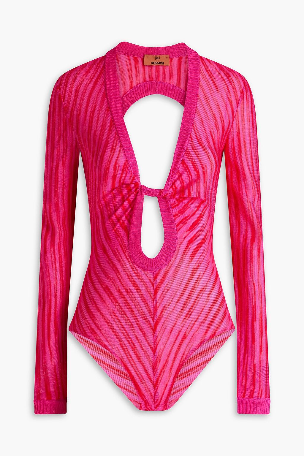 MISSONI Cutout twisted space-dyed knitted bodysuit | THE OUTNET