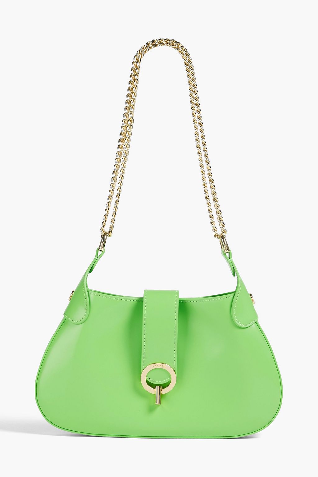 SANDRO Janet leather shoulder bag | THE OUTNET
