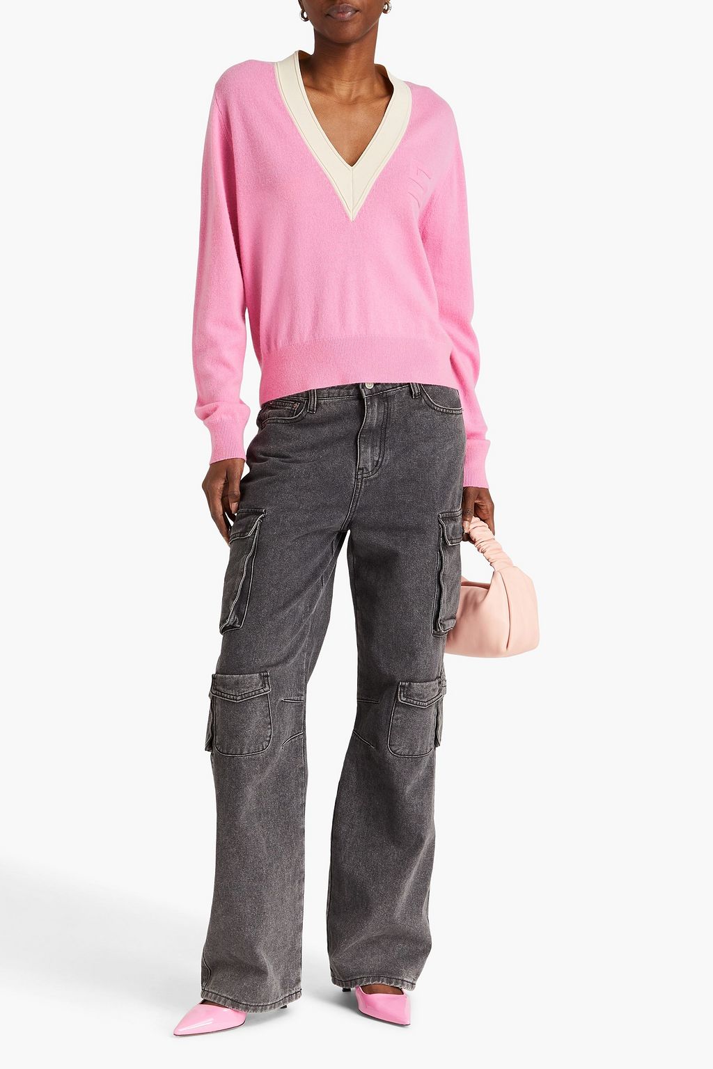 SANDRO Wool and cashmere-blend sweater | THE OUTNET