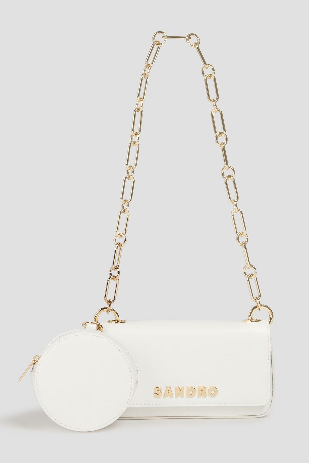 SANDRO Leather shoulder bag | THE OUTNET
