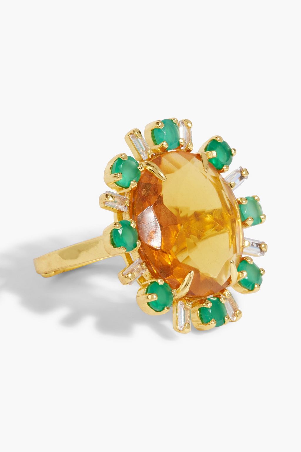 BOUNKIT Gold-tone multi-stone ring | THE OUTNET