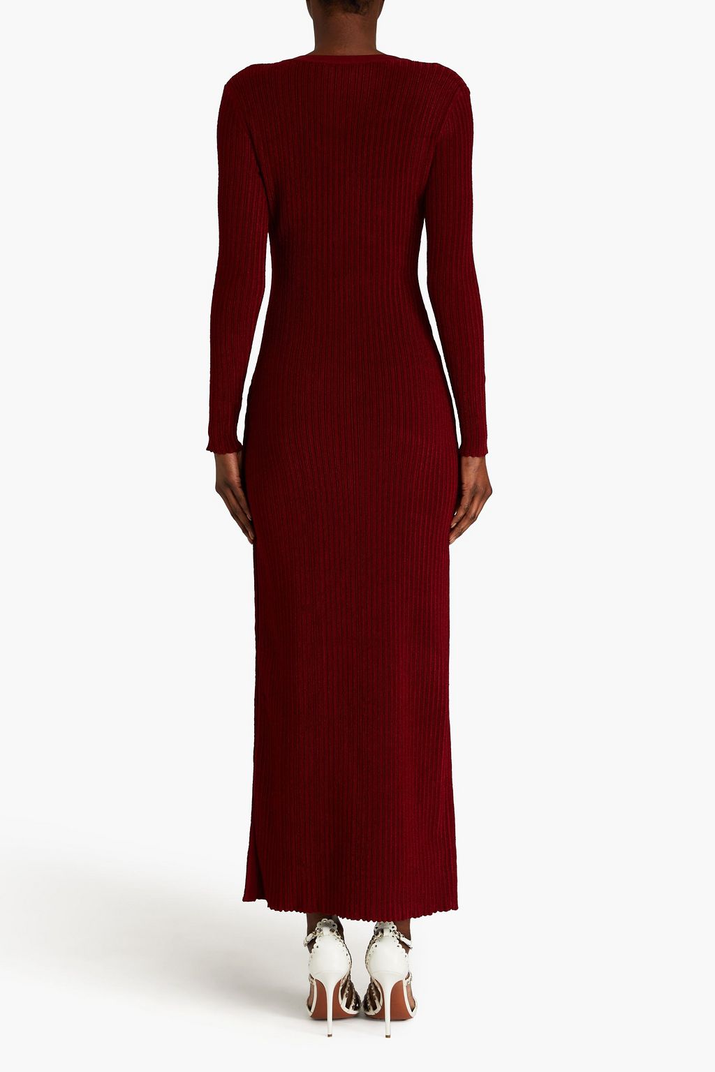 ALAÏA Ribbed-knit maxi dress | THE OUTNET