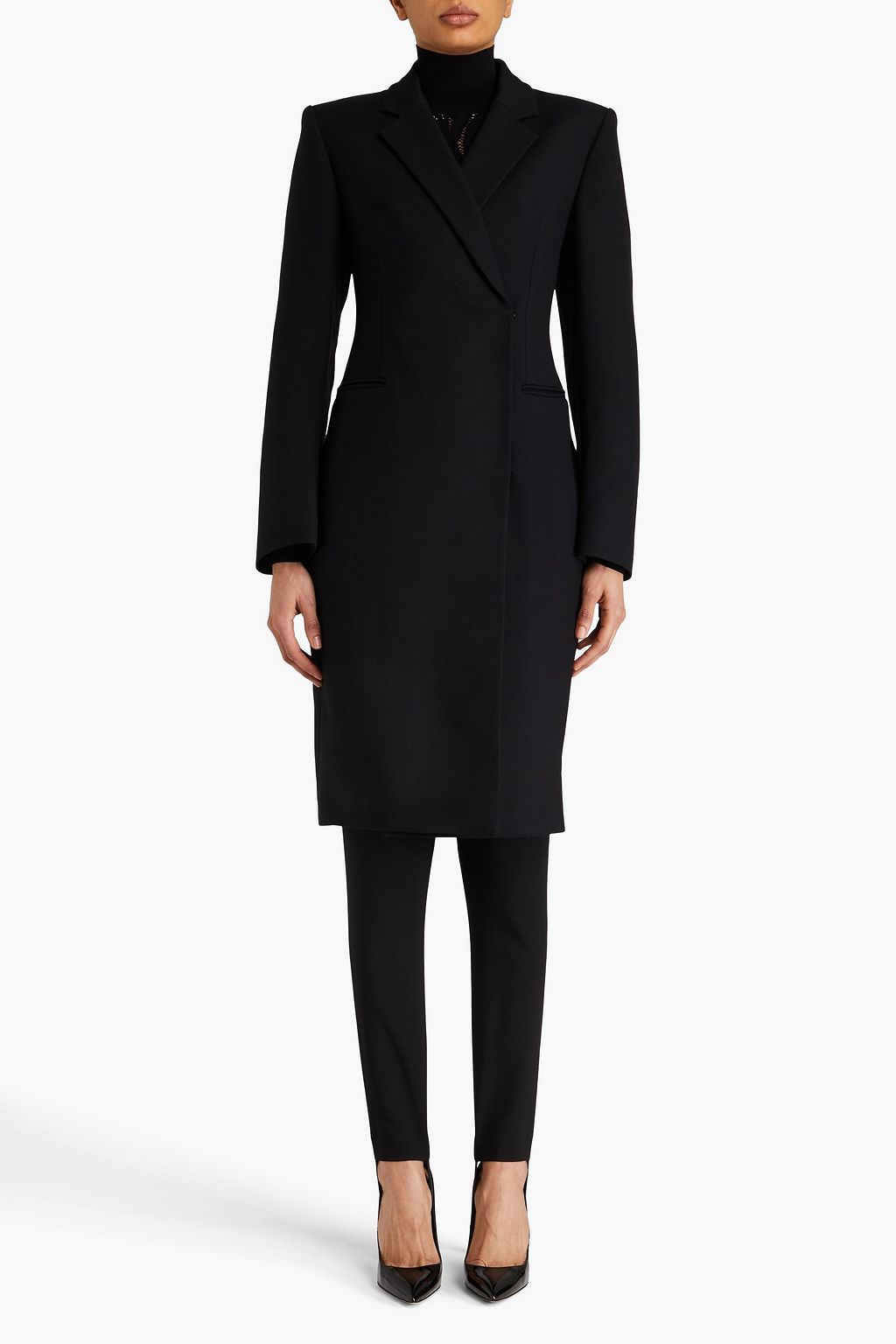 ALAÏA Wool-twill coat | THE OUTNET