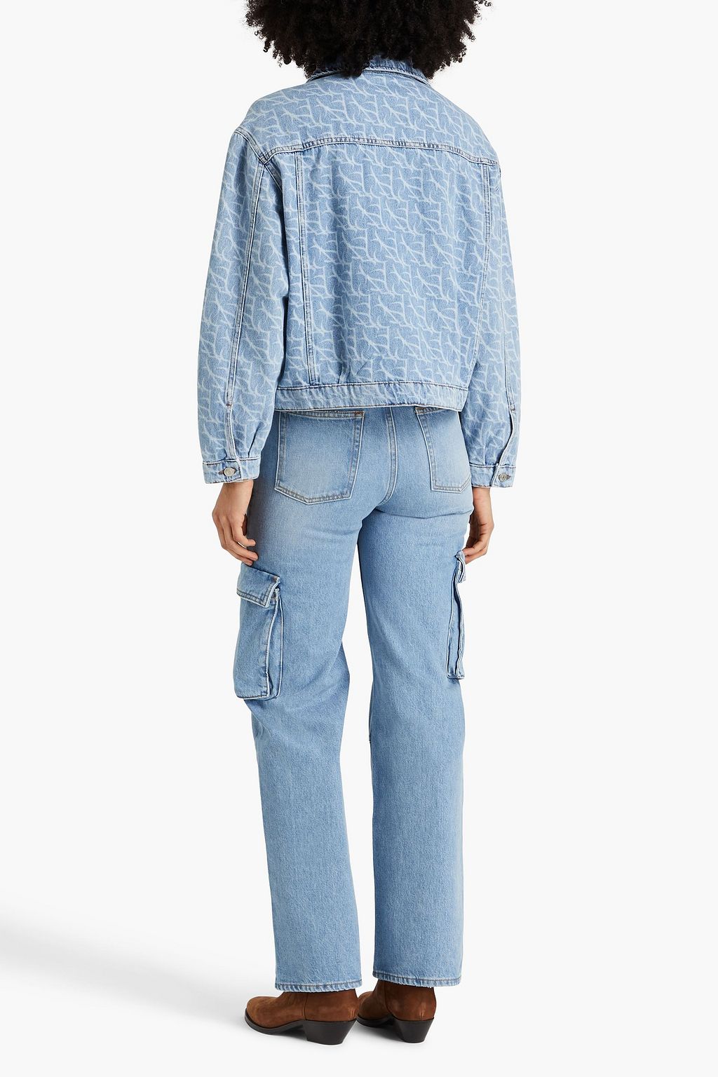 BA&SH Printed denim jacket | THE OUTNET