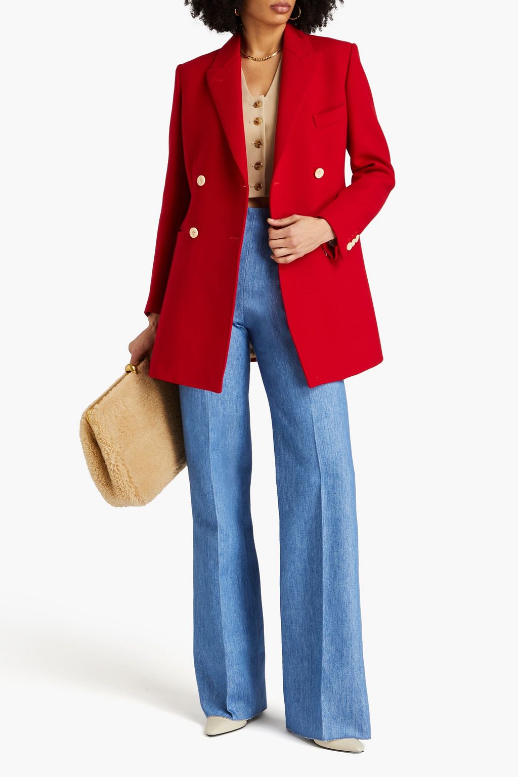 GIULIVA HERITAGE Jade double-breasted wool-canvas coat | THE OUTNET