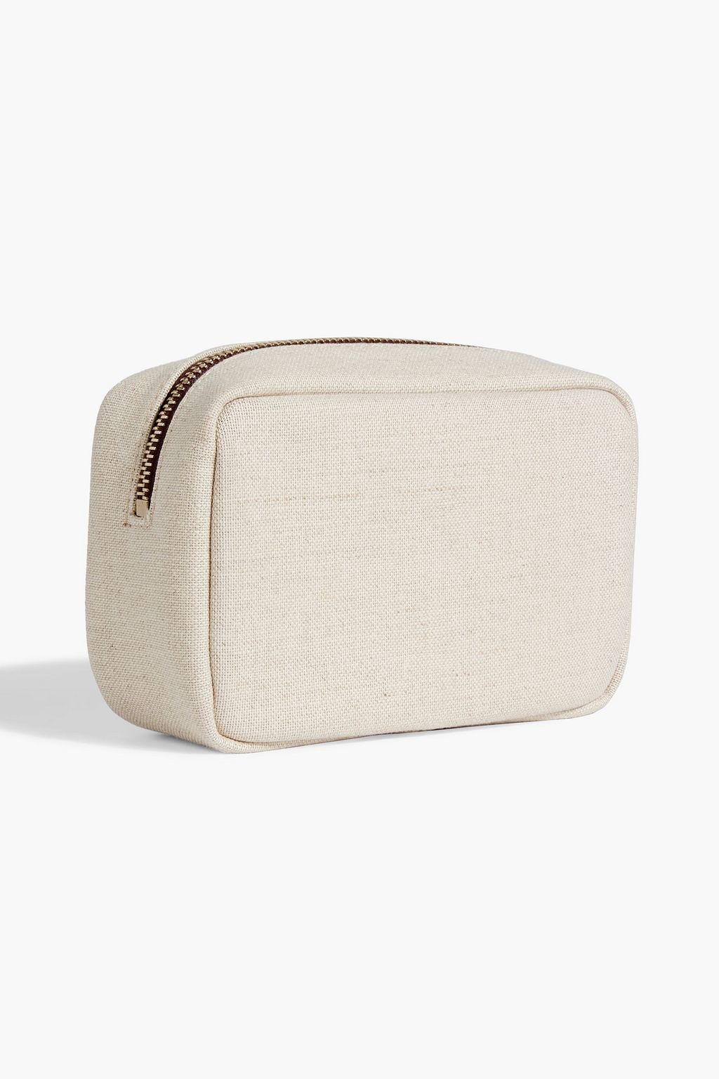 VALENTINO GARAVANI VLOGO leather and canvas cosmetics case | THE OUTNET