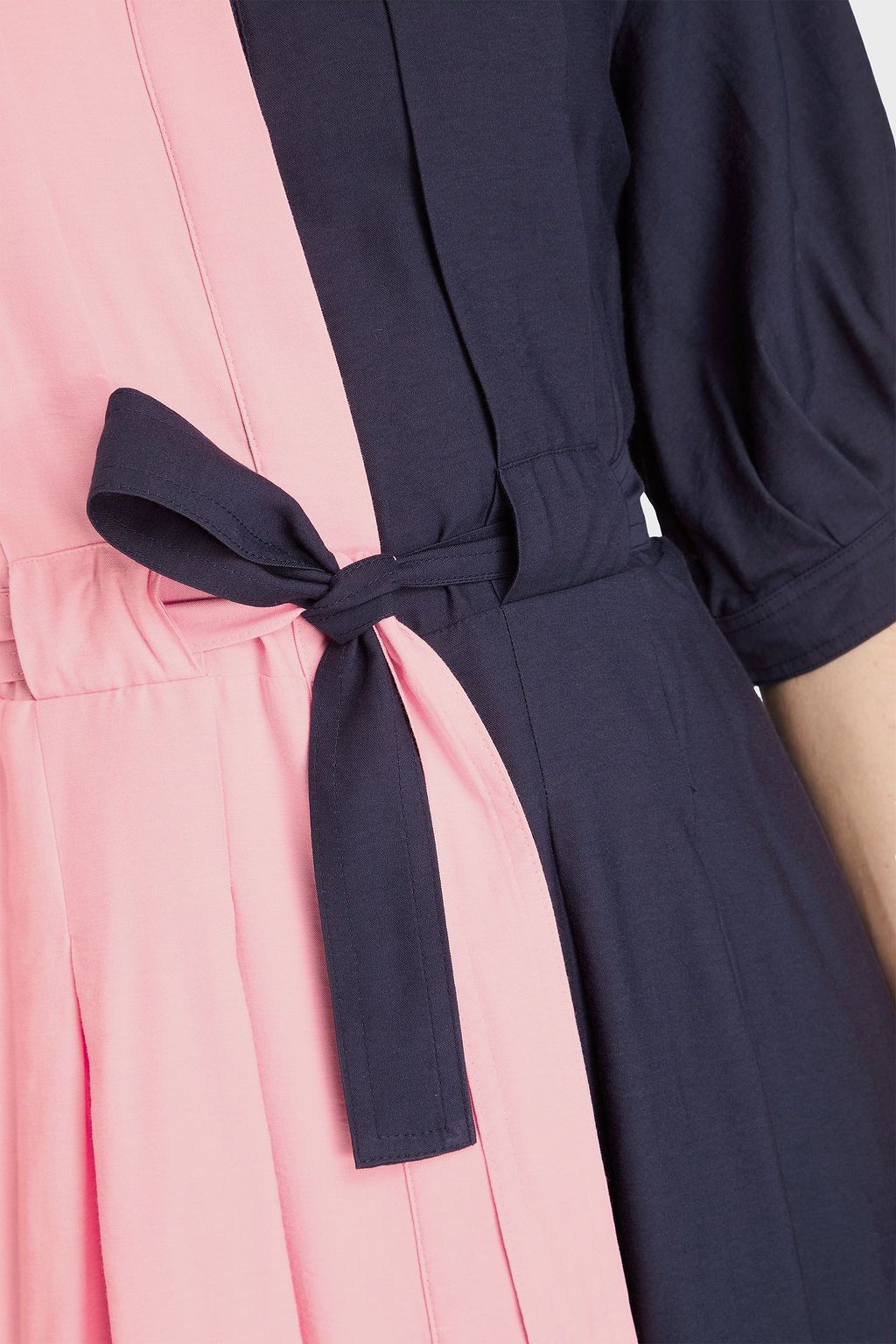 E.L.V. DENIM X THE OUTNET The Double two-tone twill midi dress | THE OUTNET