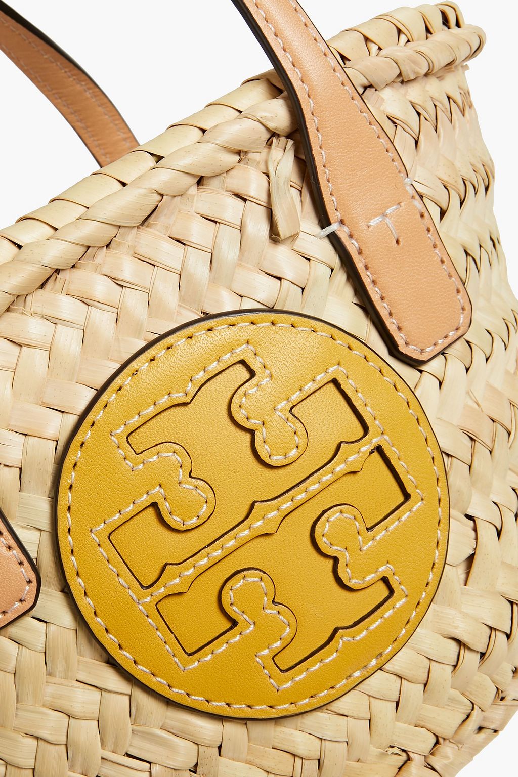 TORY BURCH Ella mini straw bucket bag | THE OUTNET