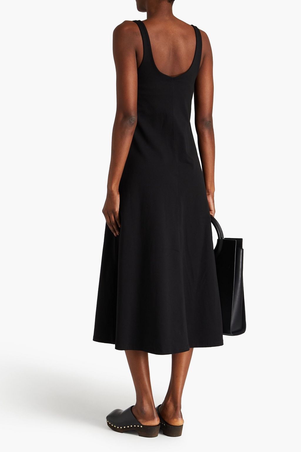 VINCE. Cotton-blend jersey midi dress | THE OUTNET