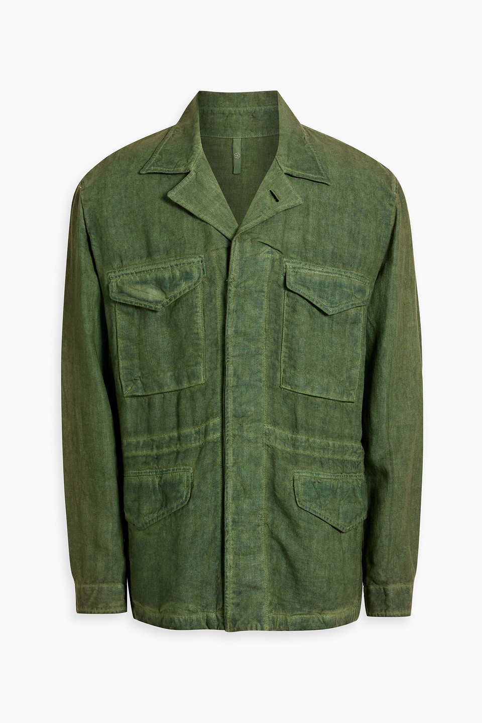 120% Lino Linen Jacket In Leaf Green | ModeSens