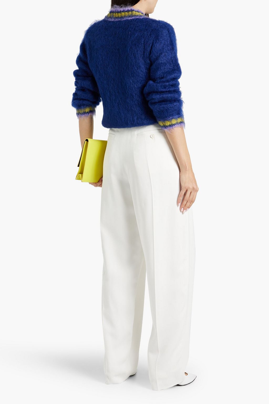 MARNI Striped mohair-blend sweater | THE OUTNET