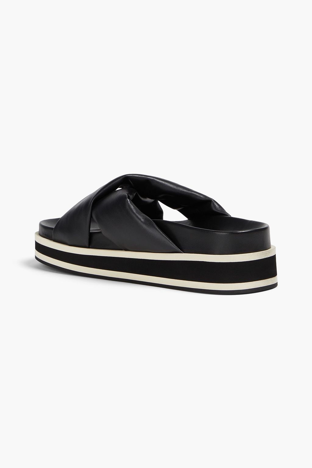 FRAME Le Playa leather platform slides | THE OUTNET