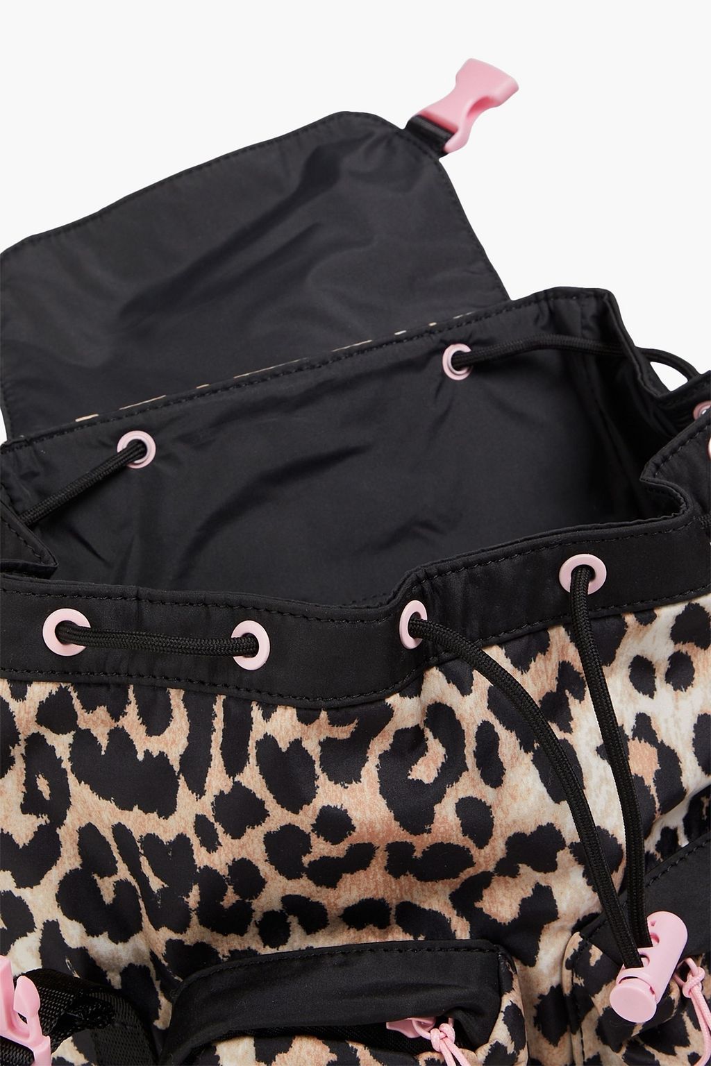 GANNI Leopard-print shell backpack | THE OUTNET