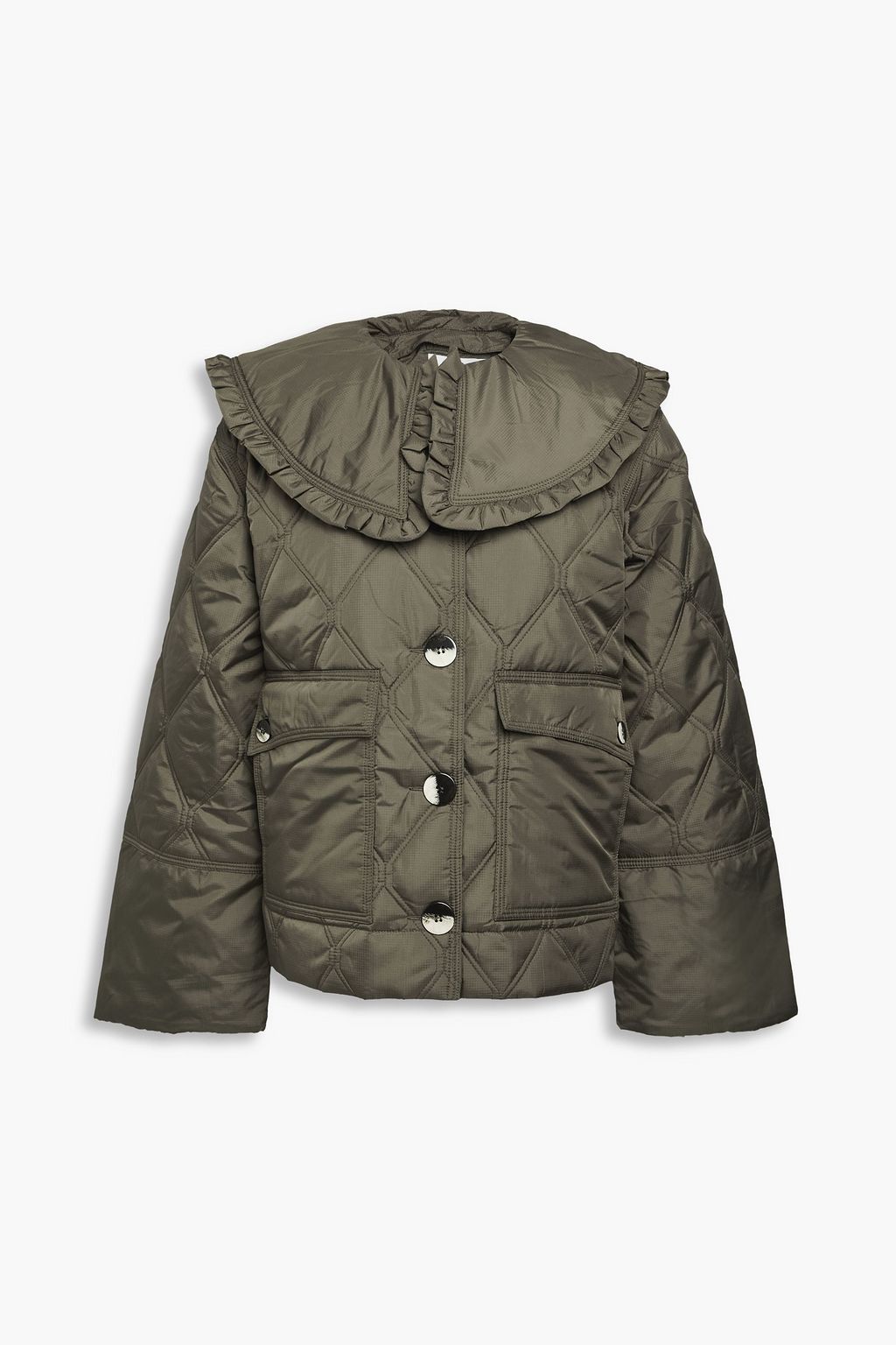 GANNI Quilted ripstop jacket | THE OUTNET