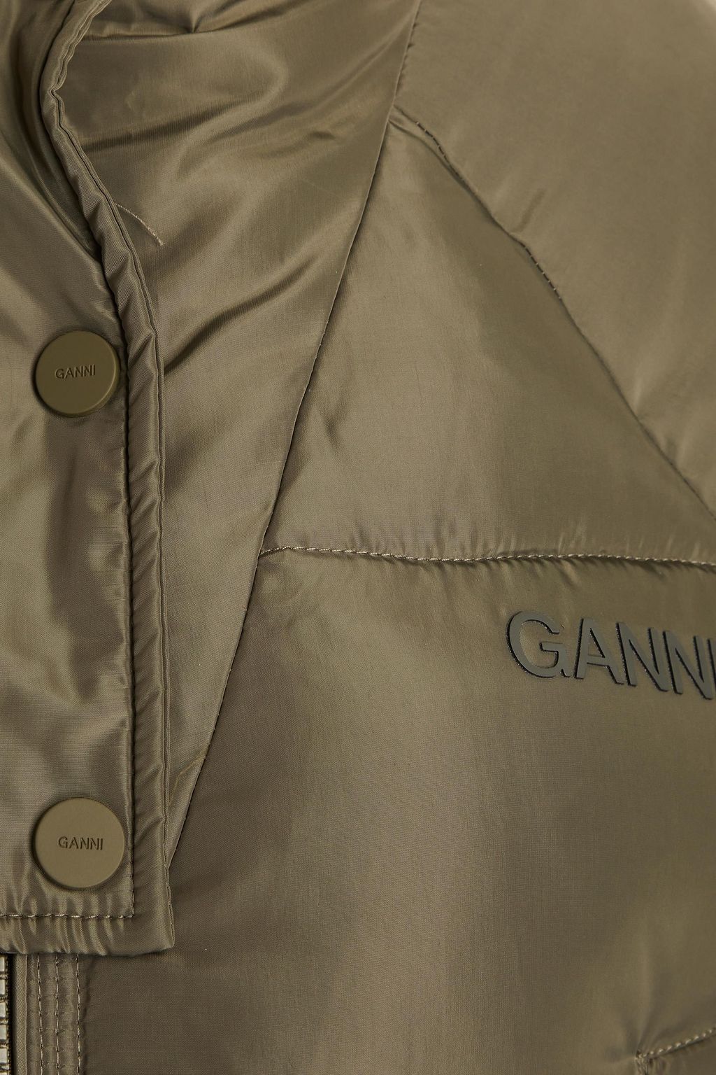 GANNI Quilted shell coat | THE OUTNET