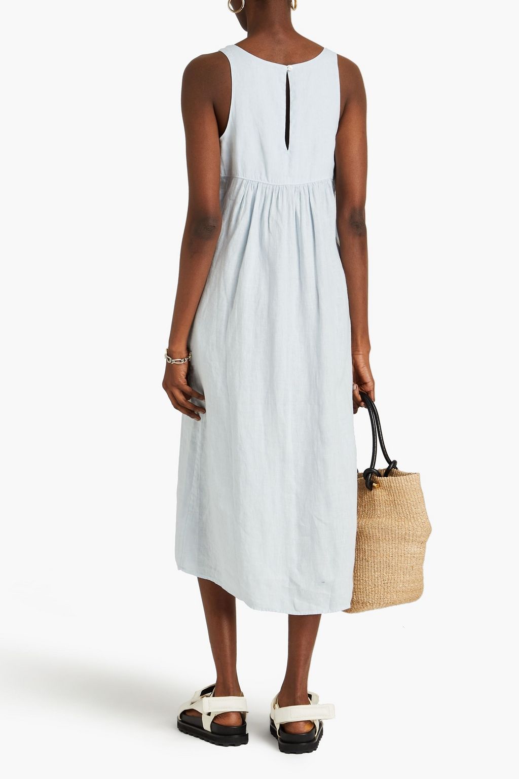 JAMES PERSE Linen midi dress | THE OUTNET