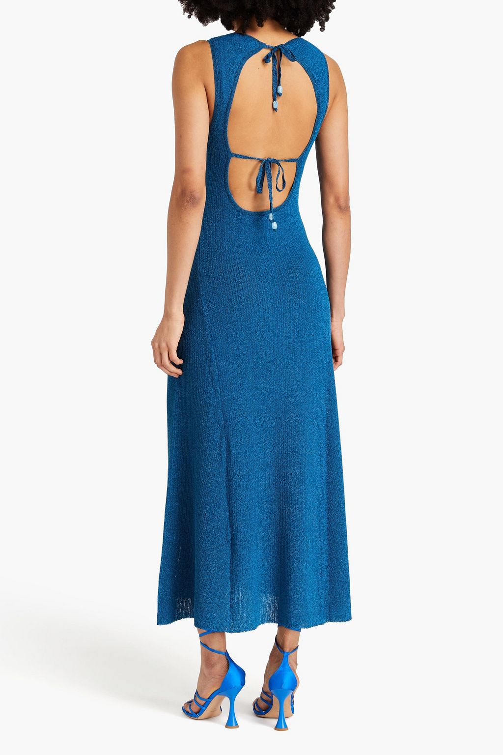 GANNI Ribbed-knit midi dress | THE OUTNET