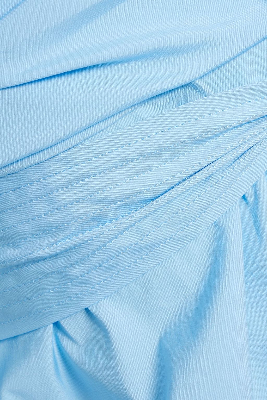 VERONICA BEARD Jolene strapless cotton-blend poplin peplum top | THE OUTNET