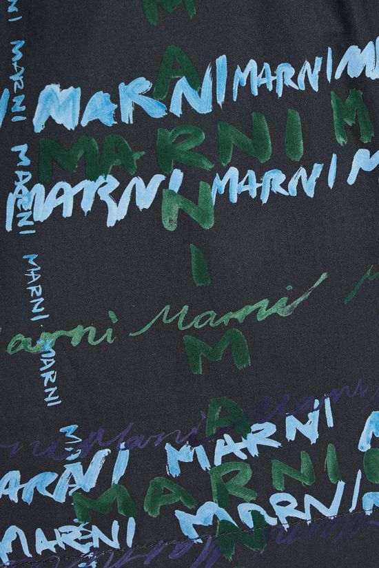 MARNI Logo-print cotton shorts | THE OUTNET