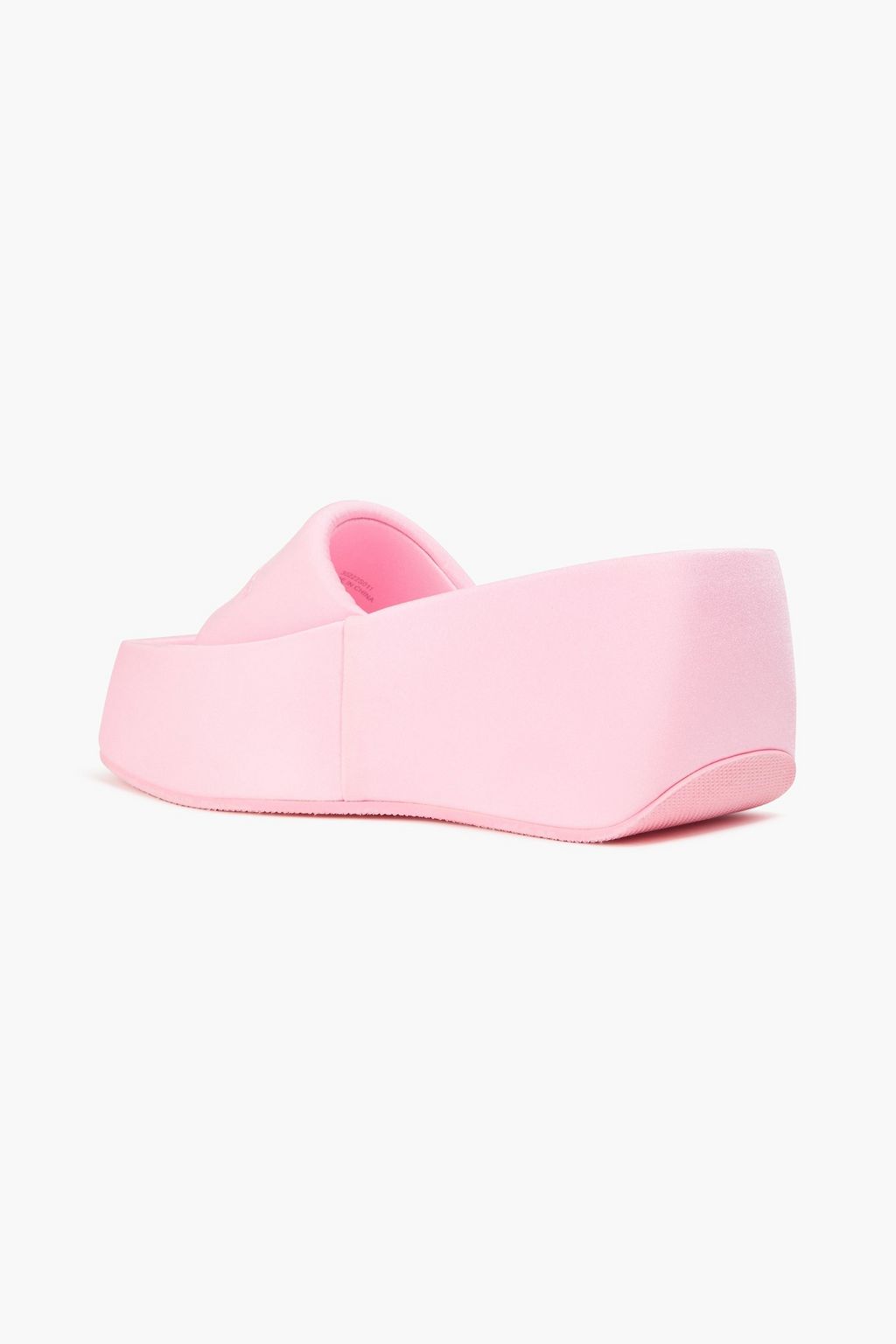 ALEXANDER WANG Appliquéd shell platform slides | THE OUTNET