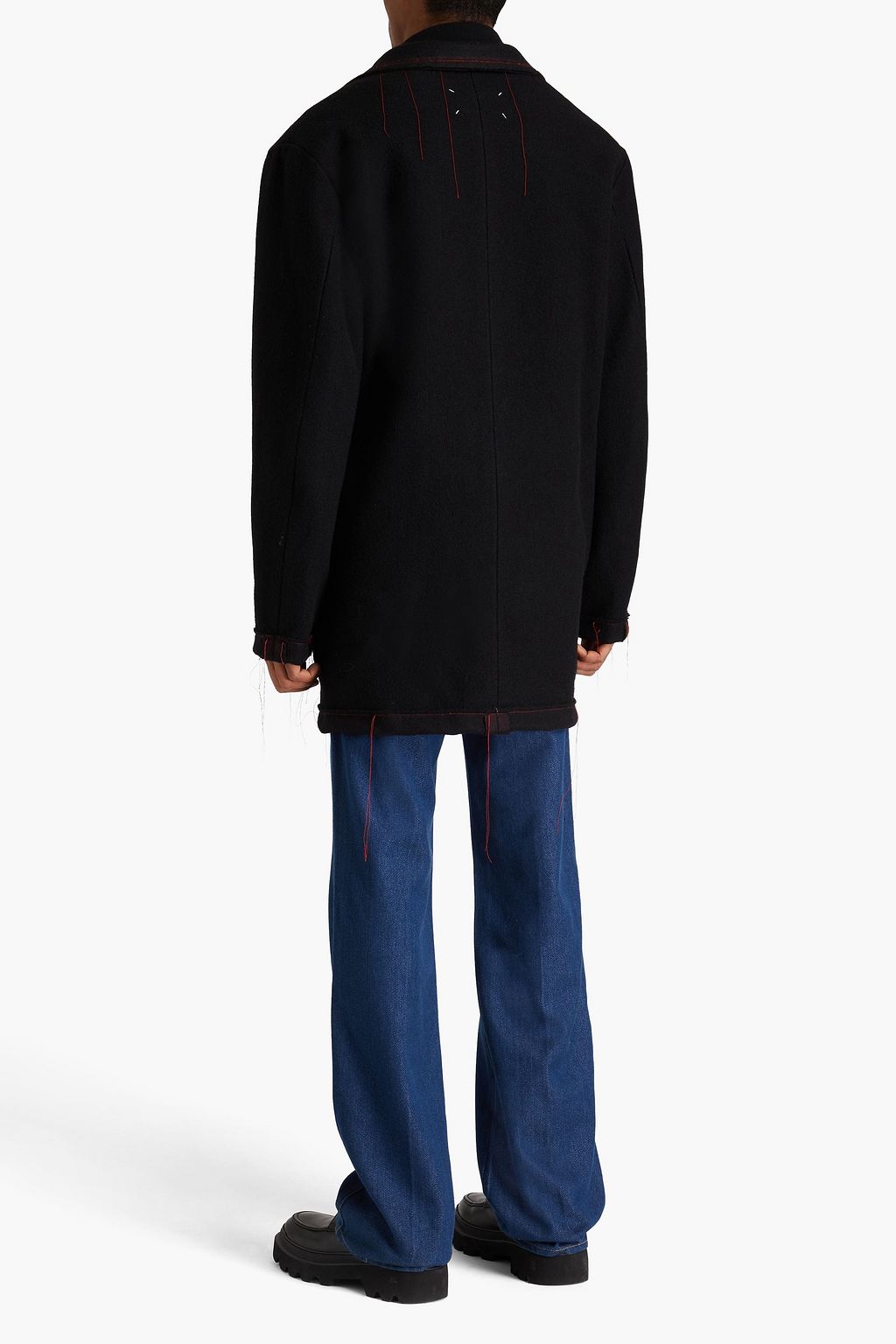 MAISON MARGIELA Printed wool-felt coat | THE OUTNET