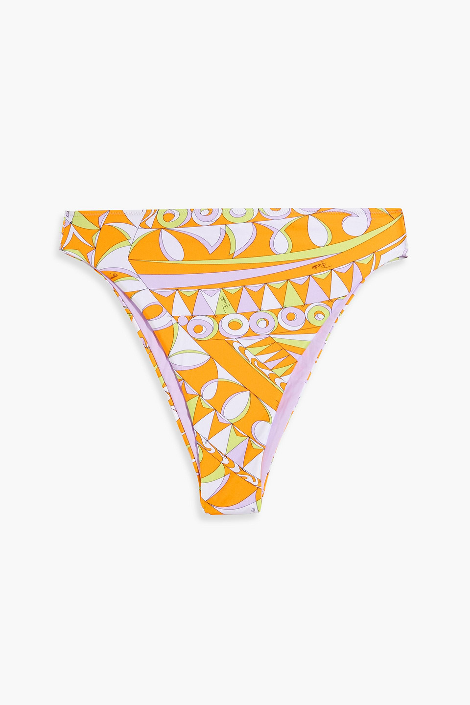 Pucci Printed High-rise Bikini Briefs In Orange | ModeSens