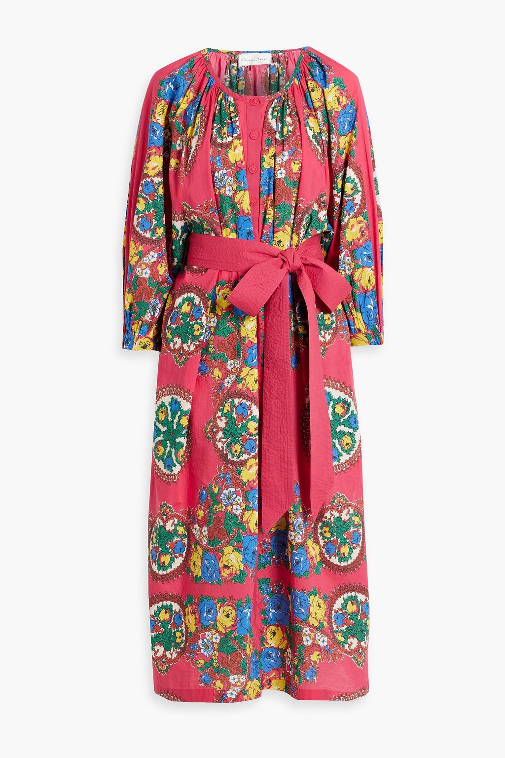 CARA CARA Simone printed cotton-poplin midi dress | THE OUTNET