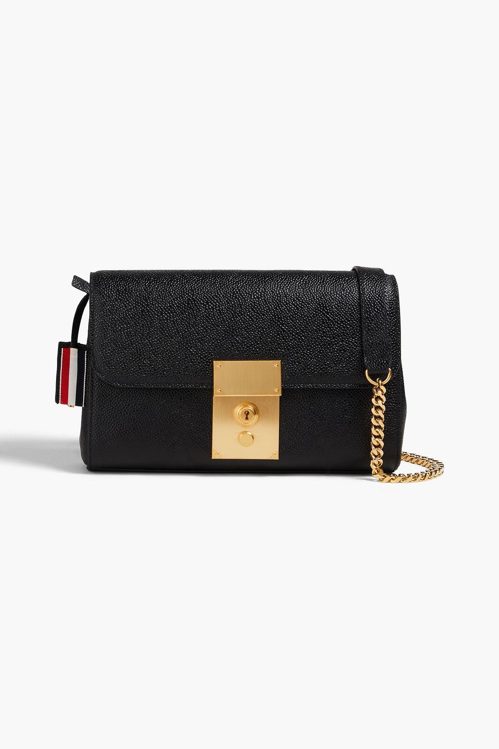 THOM BROWNE Mrs. Thom pebbled-leather cross-body bag | THE OUTNET