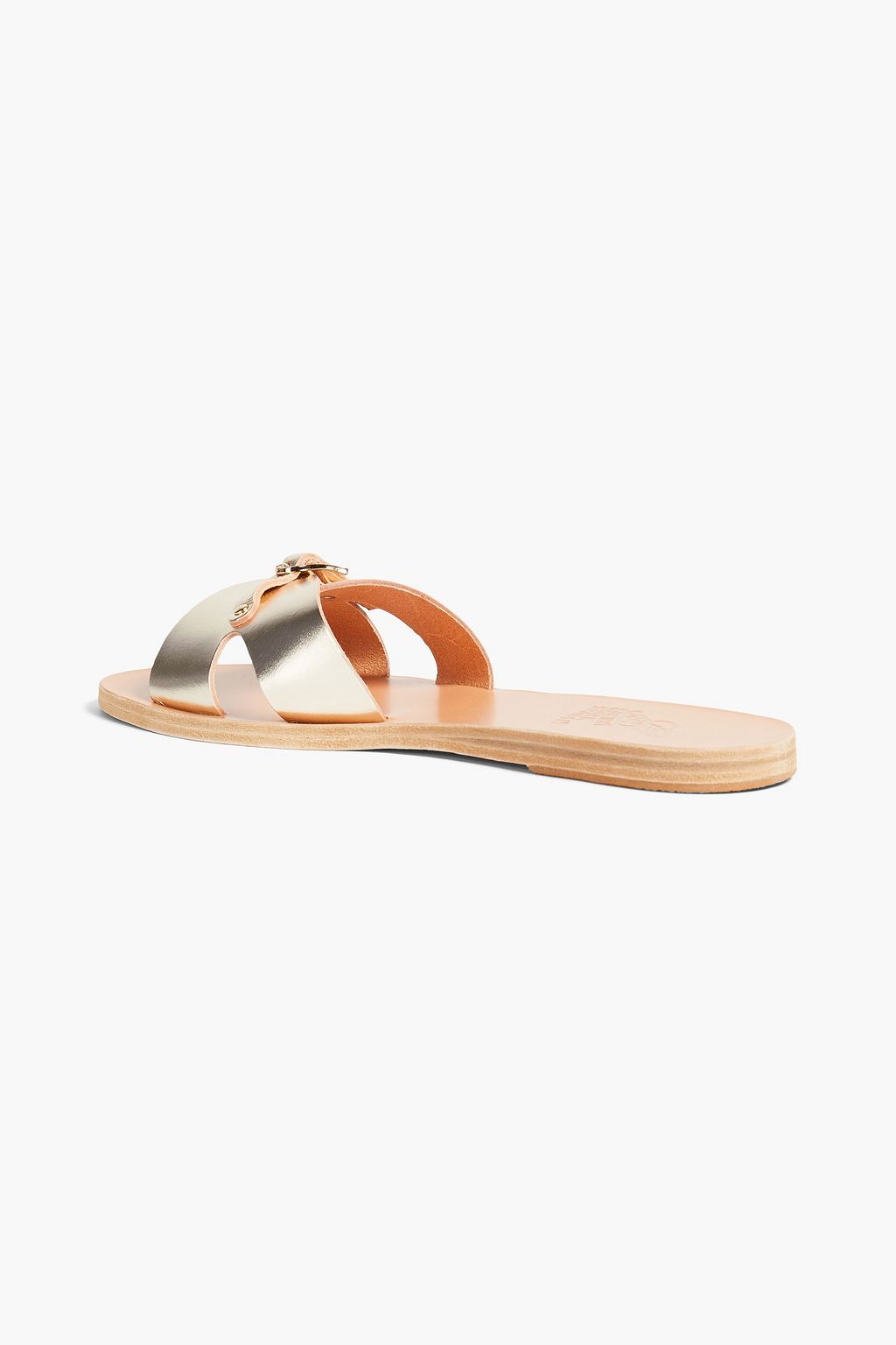 ANCIENT GREEK SANDALS Ana metallic leather slides | THE OUTNET