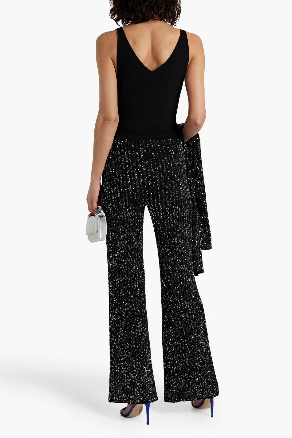 MISSONI Sequin-embellished crochet-knit flared pants | THE OUTNET