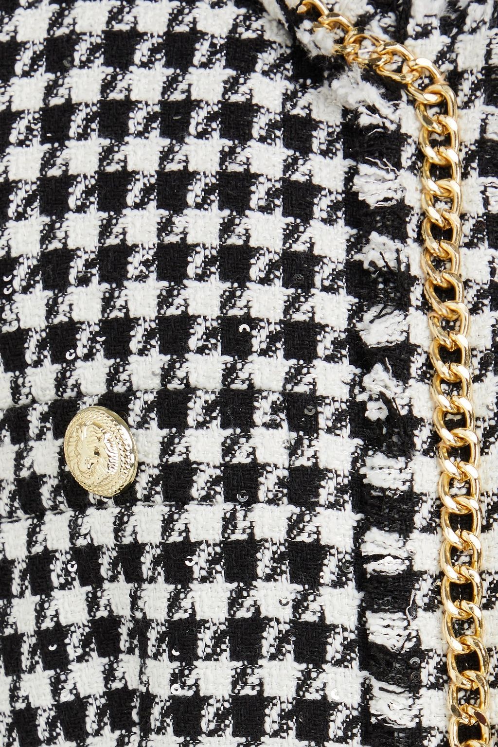 REBECCA VALLANCE Cher embellished houndstooth tweed jacket | THE OUTNET