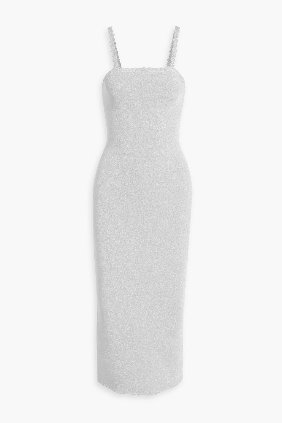 VB BODY VICTORIA BECKHAM Metallic stretch-knit midi dress | THE OUTNET