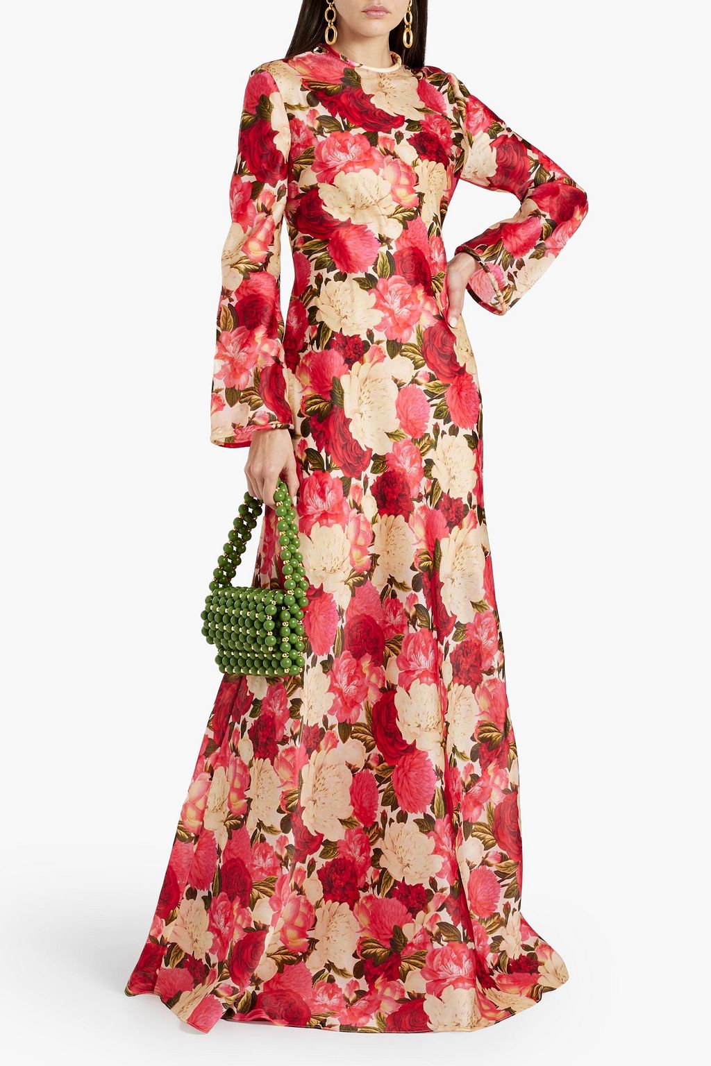 Zimmermann Floral Print Silk Organza Gown The Outnet