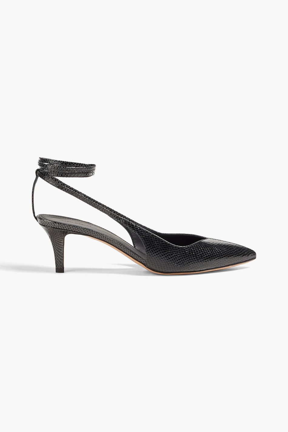 ISABEL MARANT Pesar snake-effect leather pumps | THE OUTNET