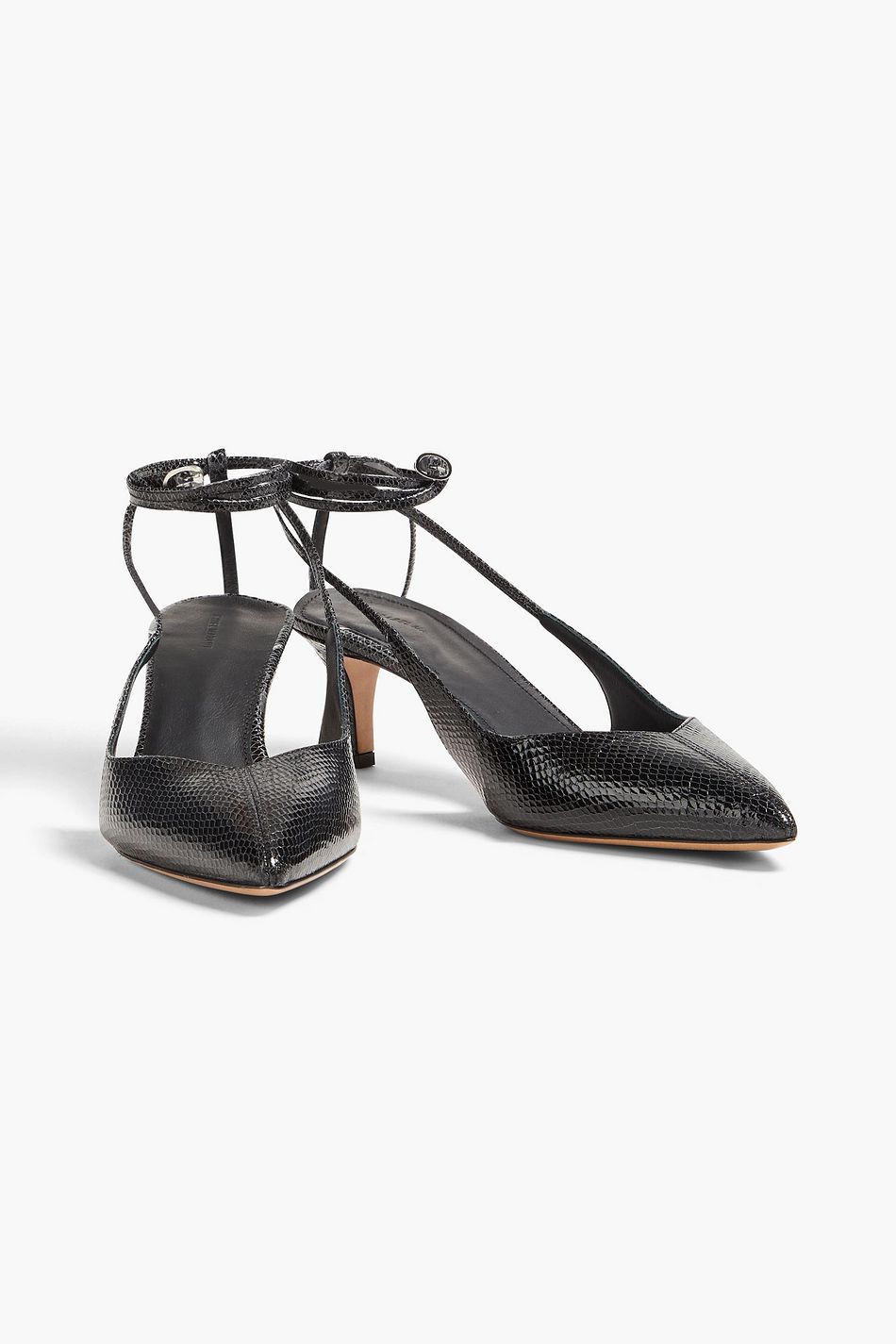 ISABEL MARANT Pesar snake-effect leather pumps | THE OUTNET