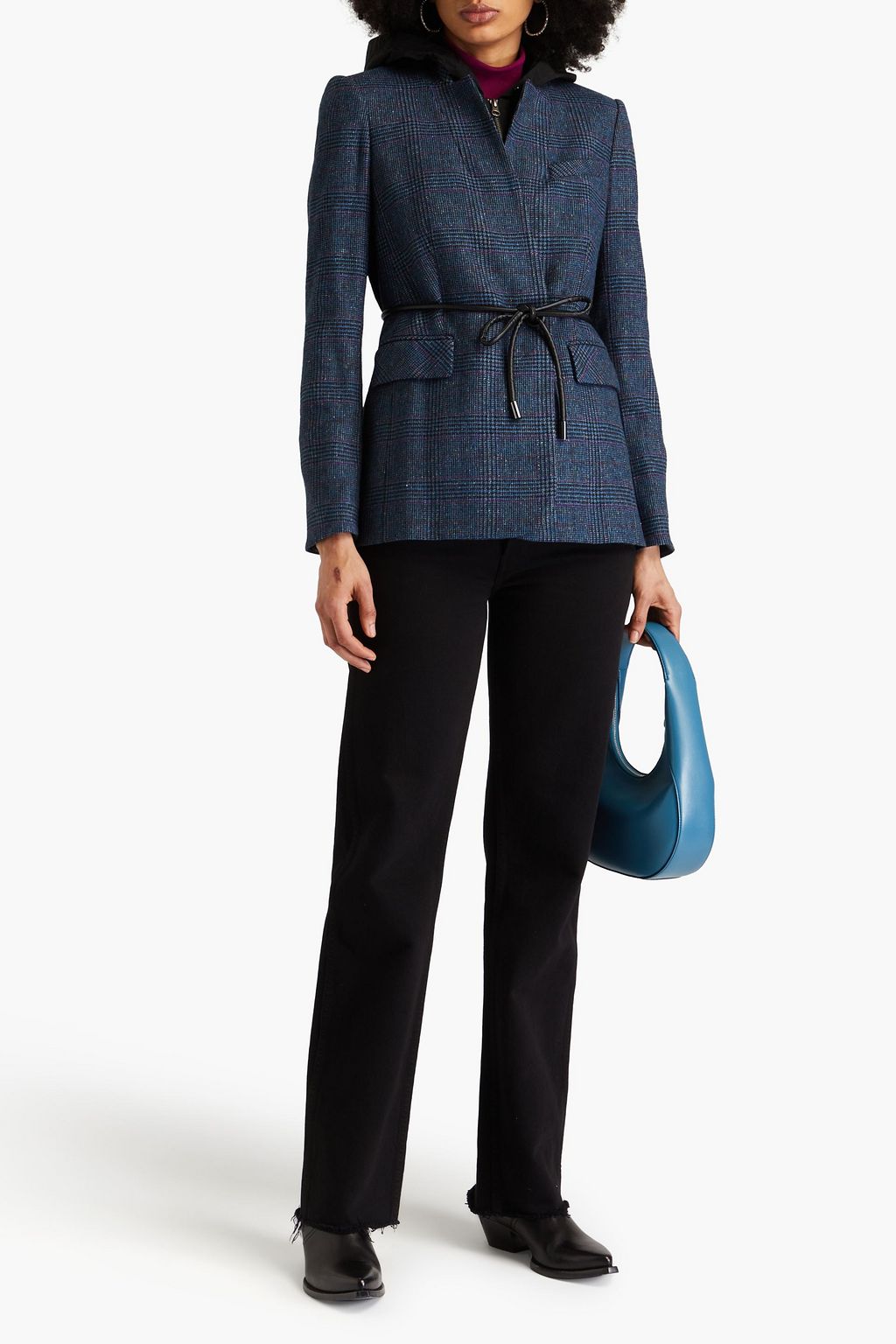 VERONICA BEARD Wilshire belted tweed jacket | THE OUTNET