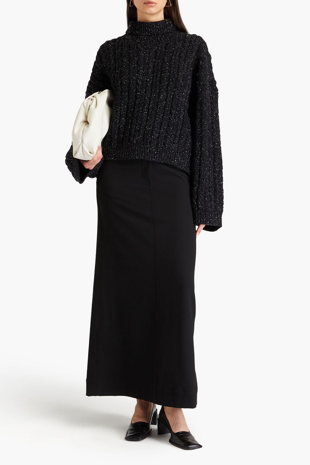 TOTEME Donegal cable-knit wool-blend turtleneck sweater | THE OUTNET