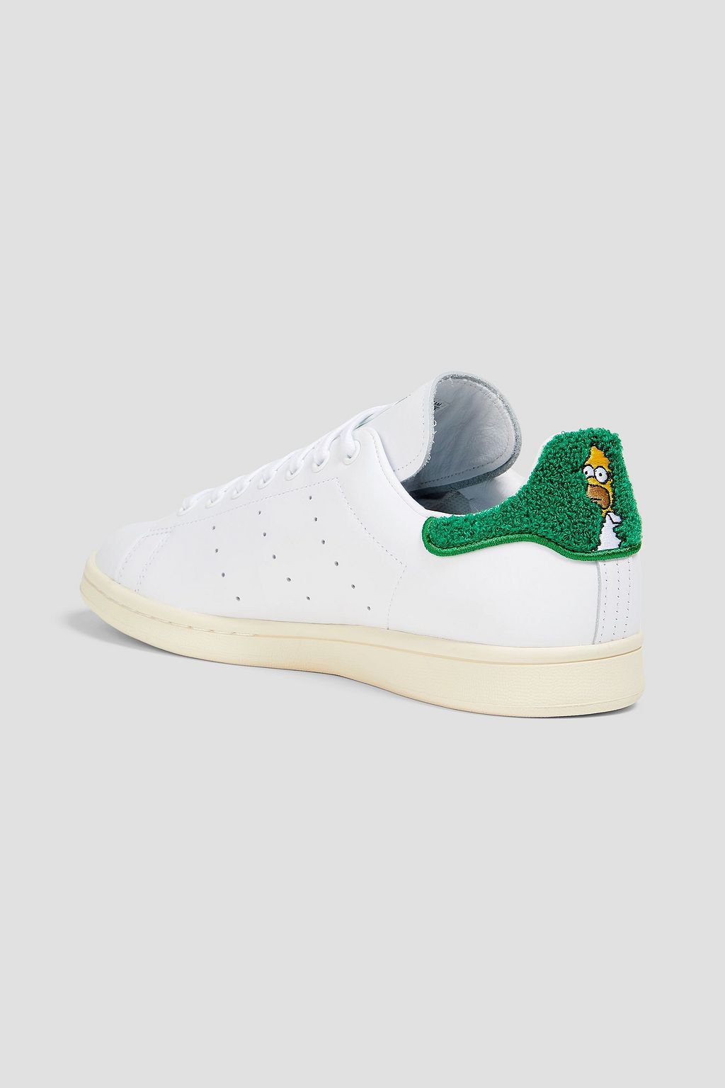 ADIDAS ORIGINALS + Homer Simpson Stan Smith leather sneakers | THE OUTNET