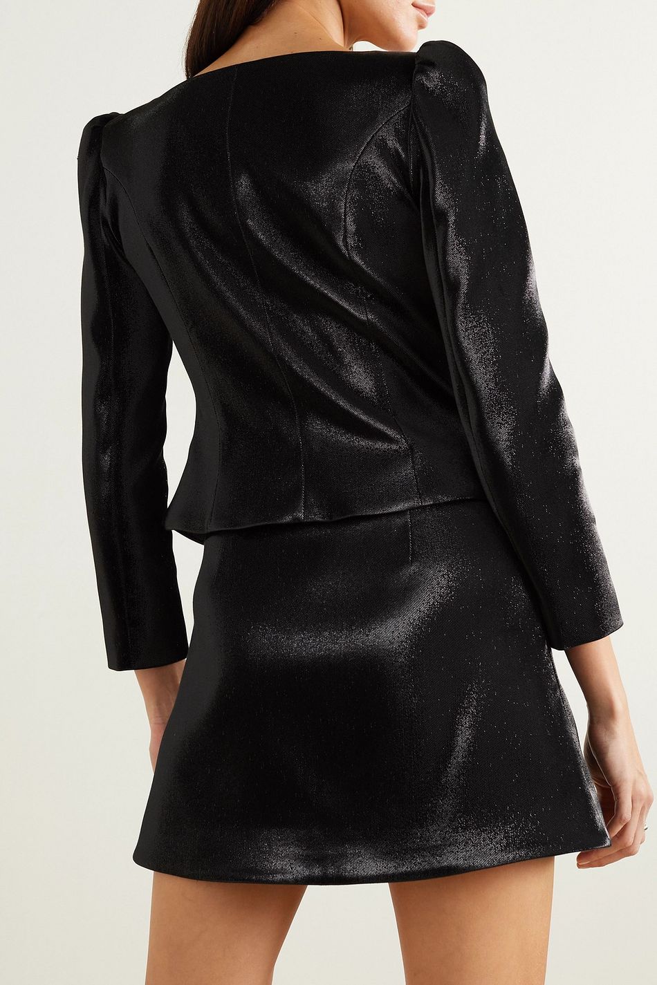 MISS SOHEE Copped embellished stretch-lamé jacket | THE OUTNET