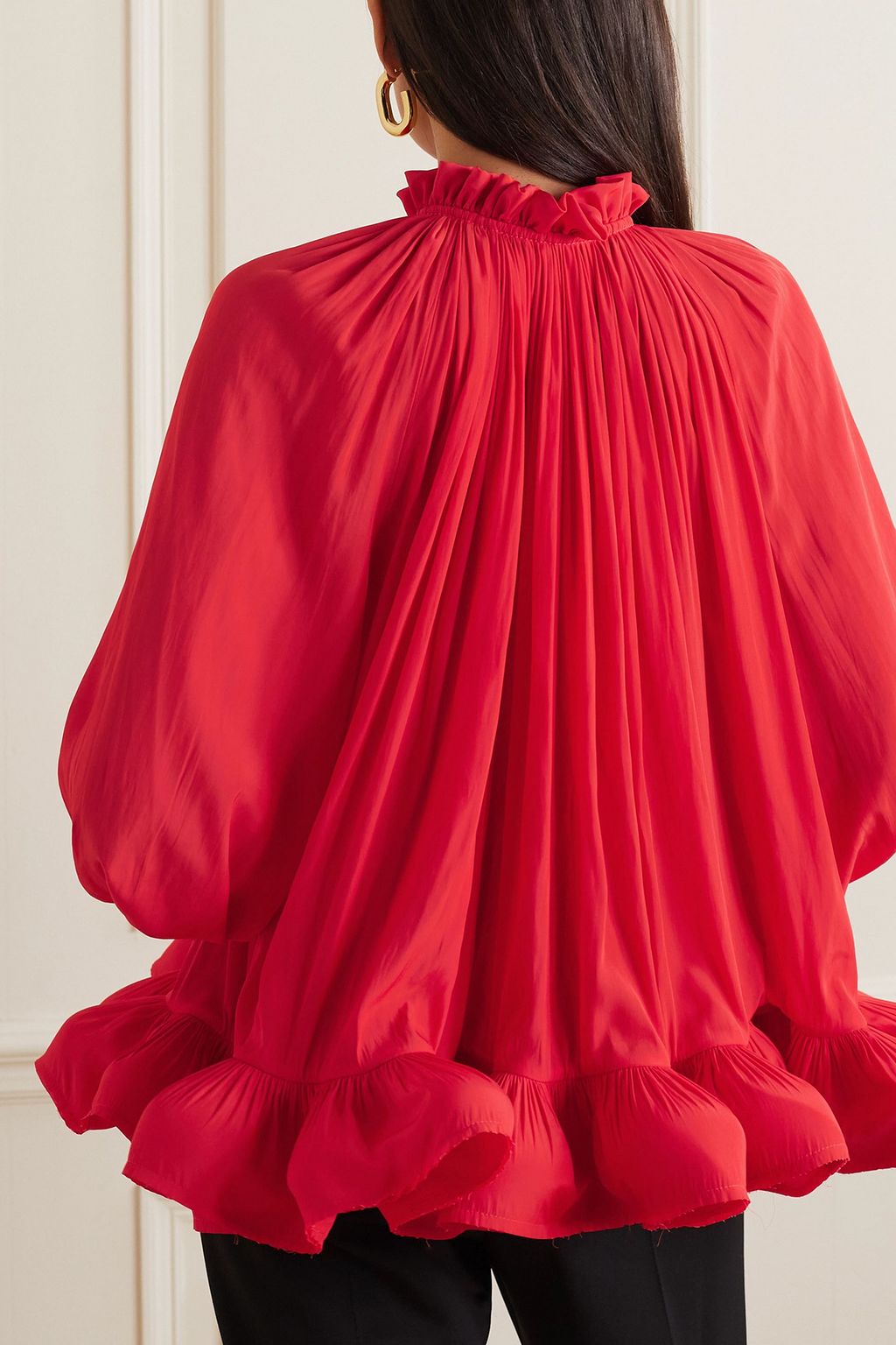 LANVIN Ruffled voile blouse | THE OUTNET