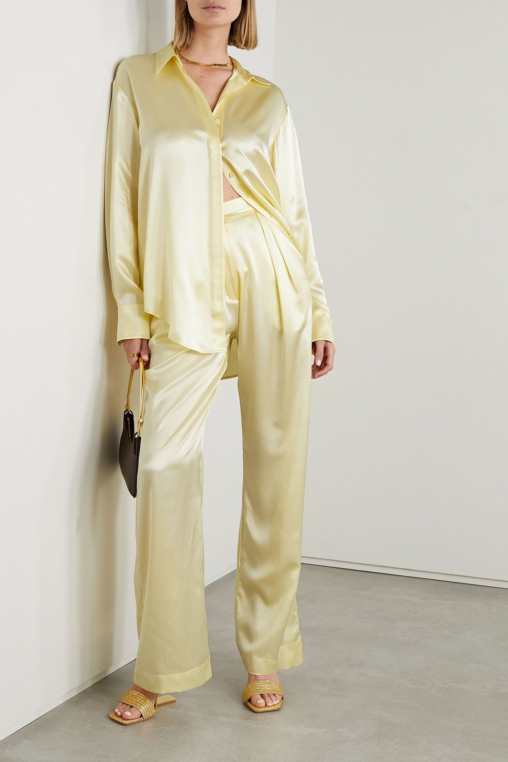 MICHAEL LO SORDO Silk-satin shirt | THE OUTNET