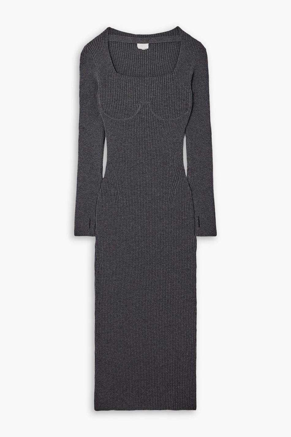 PATOU Ribbed wool-blend maxi dress | THE OUTNET