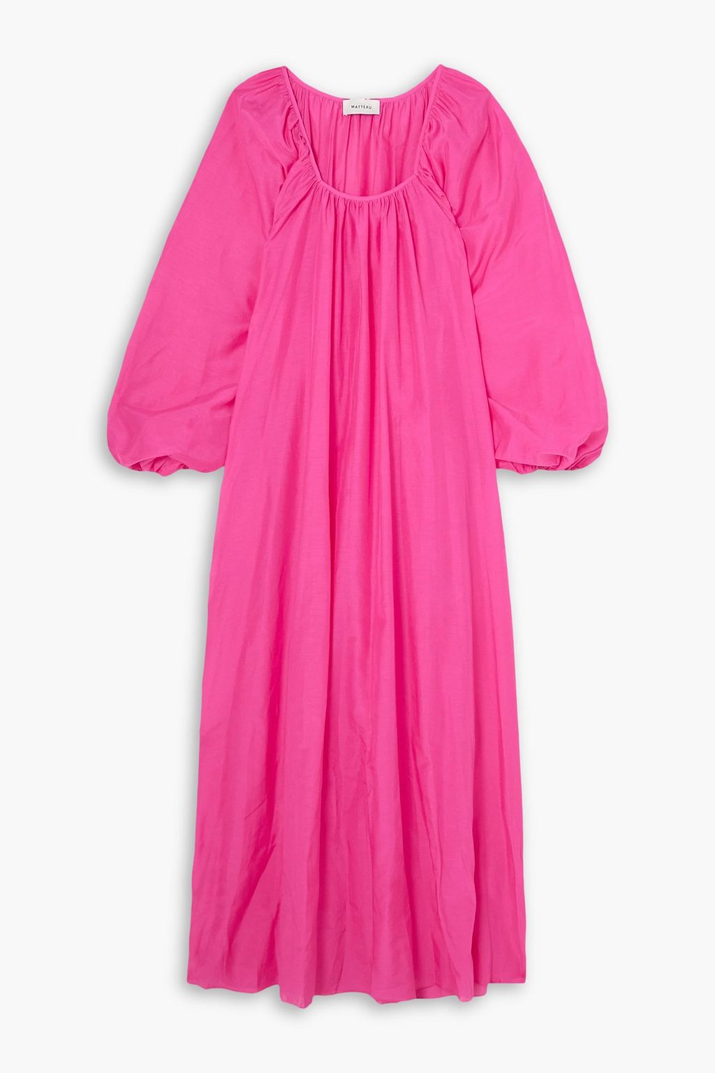 MATTEAU The Decolette cotton and silk-blend maxi dress | THE OUTNET