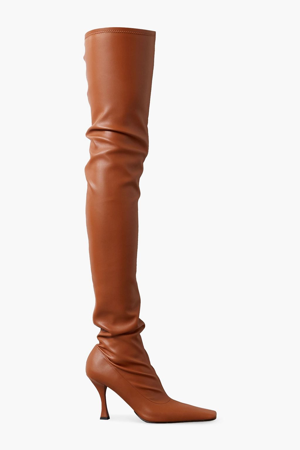 PROENZA SCHOULER Trap faux stretch-leather over-the-knee boots | THE OUTNET