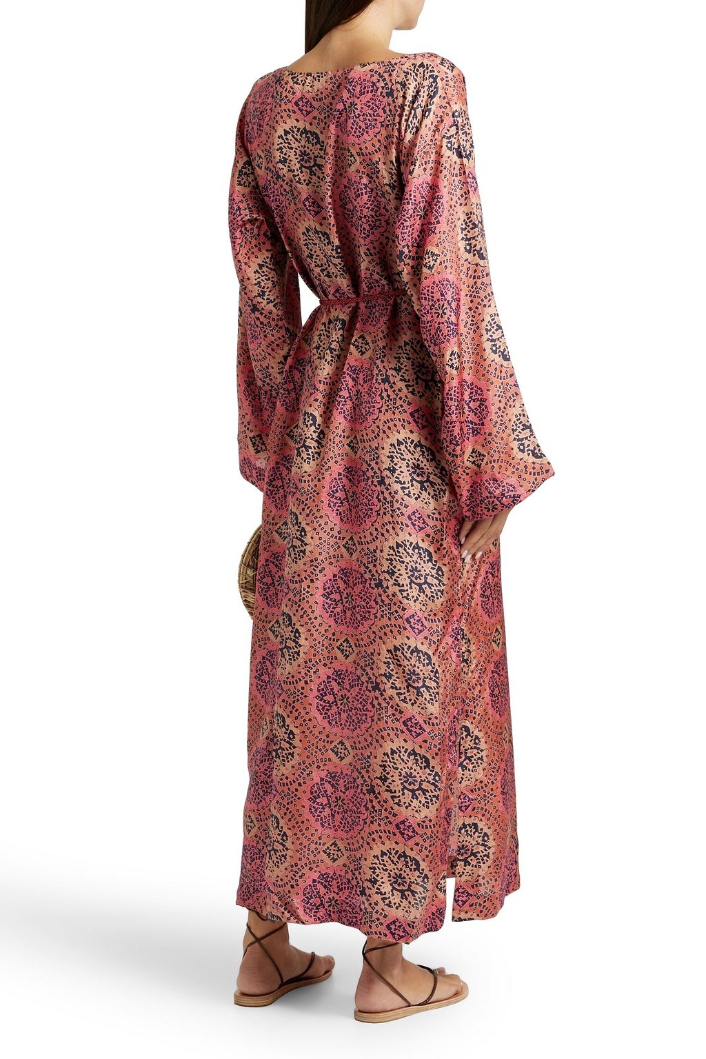 HANNAH Stella silk-habotai kaftan | THE OUTNET