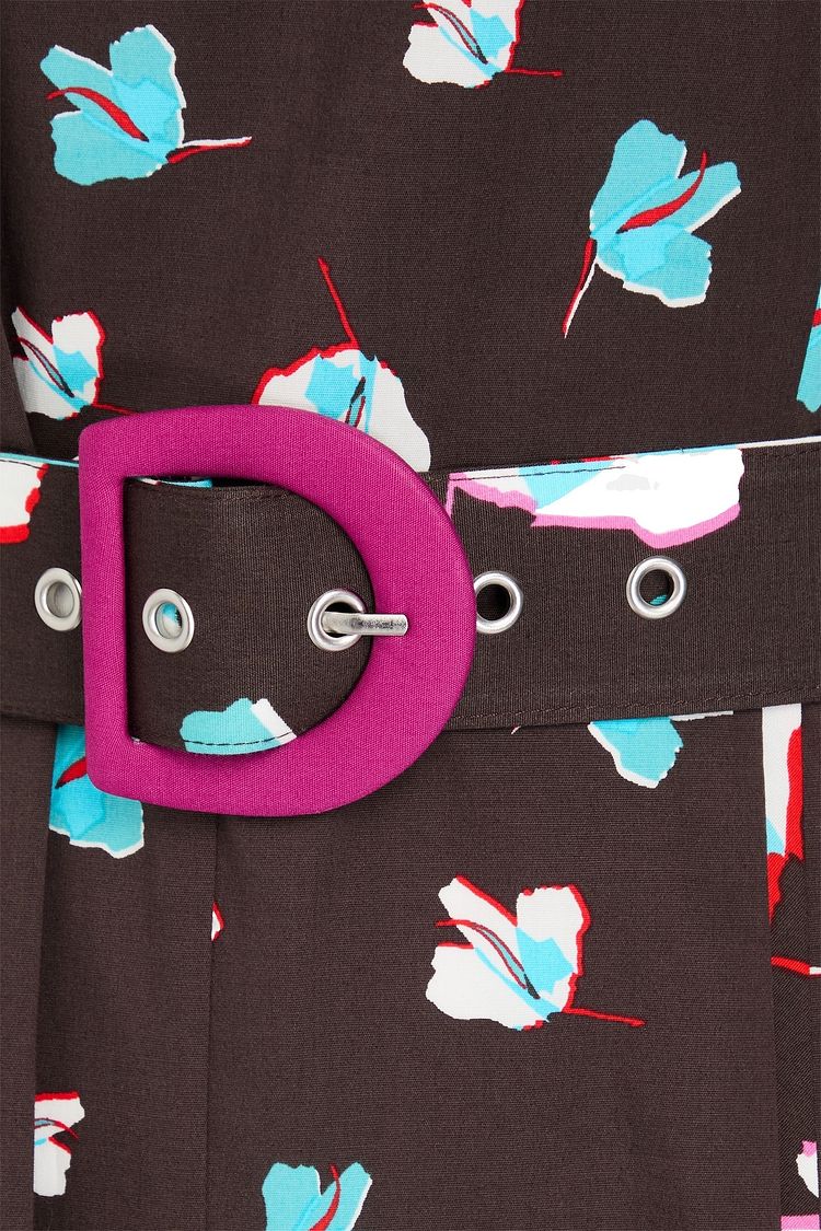 DIANE VON FURSTENBERG Elliot floral-print cotton-blend poplin maxi ...